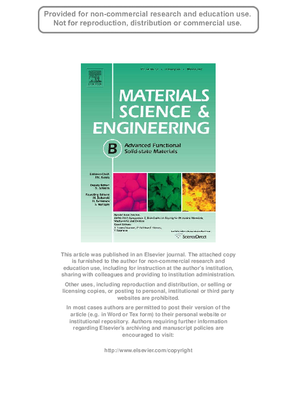 (PDF) Electron paramagnetic resonance study of centres involved in ...