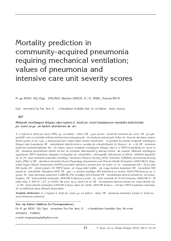 (PDF) Mortality prediction in community-acquired pneumonia requiring ...