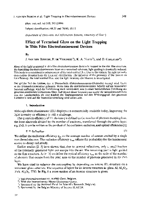 (PDF) Effect of texturised glass on the light trapping in thin film ...