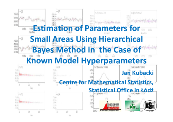 Pdf Estimation Of Parameters For Small Areas Using Hierarchical Bayes