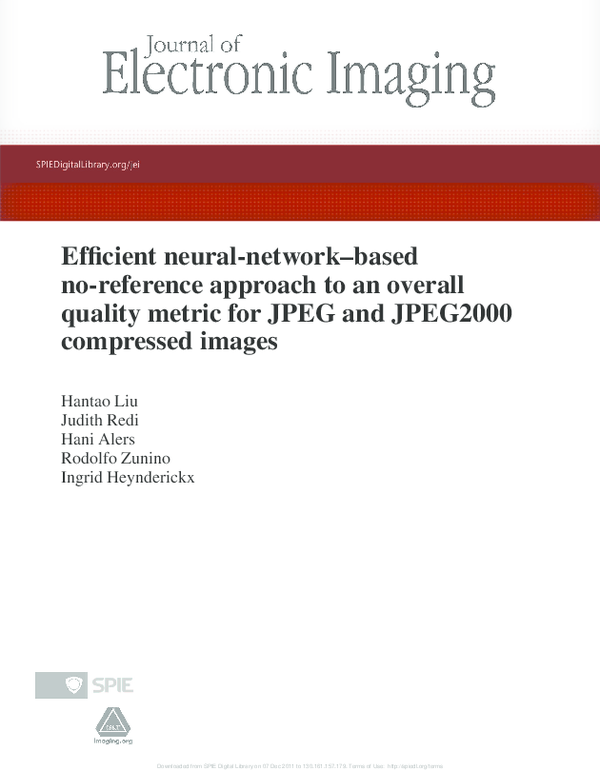 (PDF) Efficient neural-network–based no-reference approach to an overall quality metric for JPEG ...