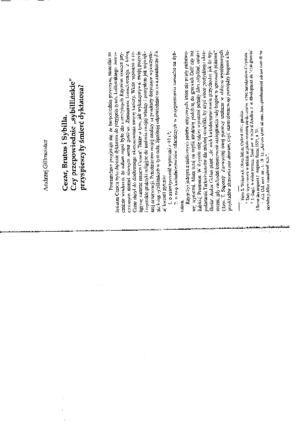 (PDF) Caesar, Brutus and Sibyl. Did the Sibylline prophecies hastened ...