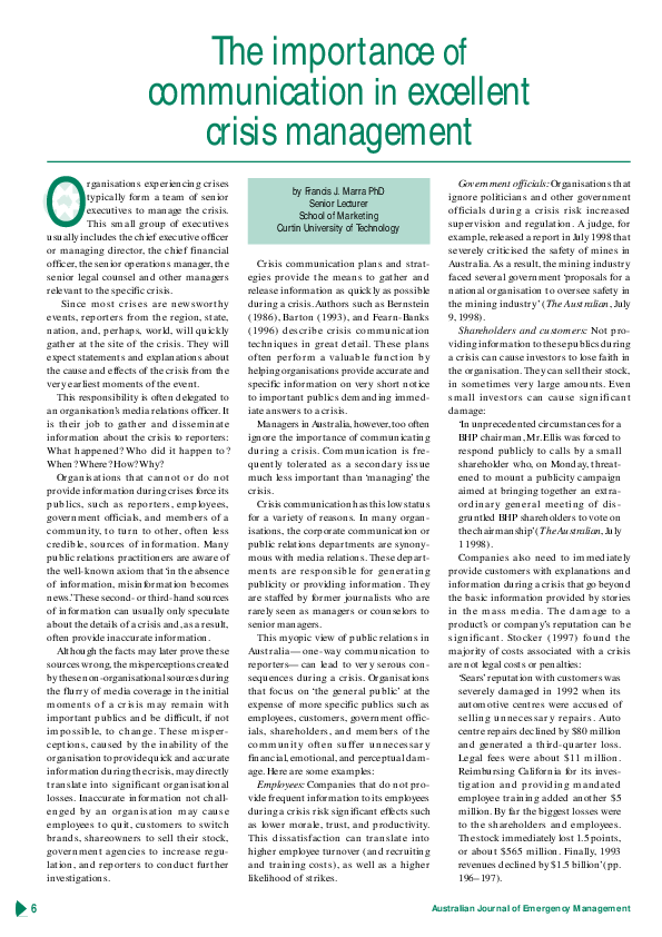 (PDF) Australian Journal of Emergency Management