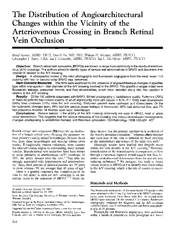 (PDF) The distribution of angioarchitectural changes within the ...