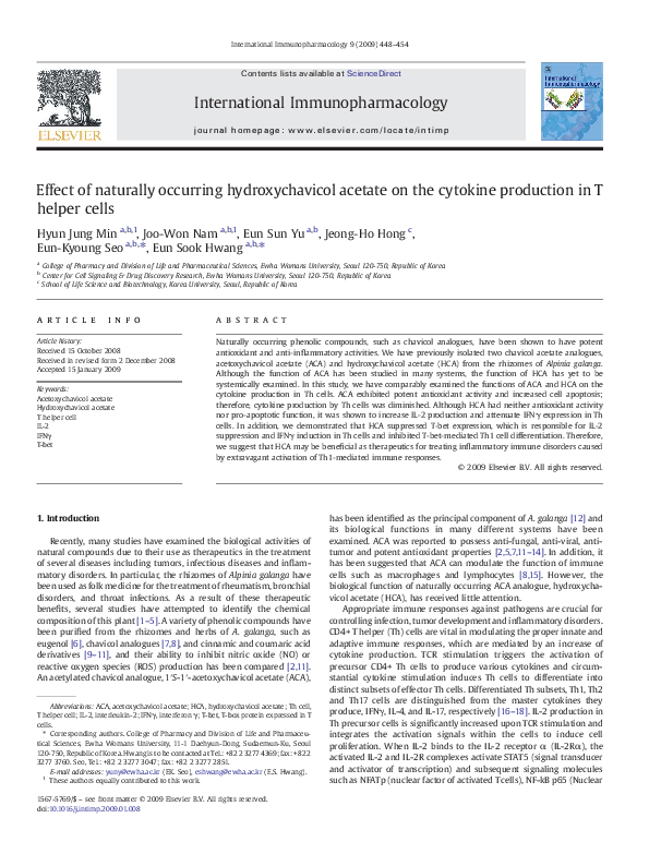 (PDF) Effect of naturally occurring hydroxychavicol acetate on the ...