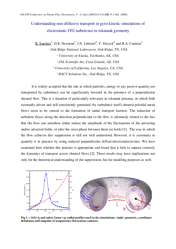 Pdf Global Gyrokinetic Particle Simulation Of Turbulence And Transport In Realistic Tokamak