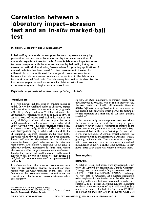 (PDF) Correlation between a laboratory impact-abrasion test and an in ...