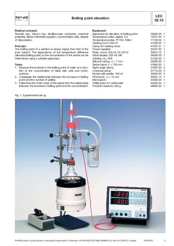 (PDF) Boiling point elevation