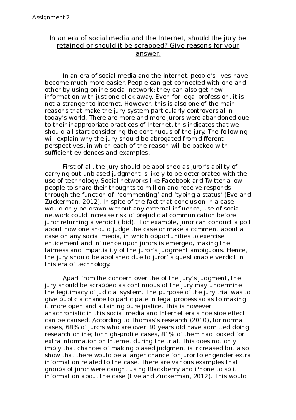 (DOC) Law assignment