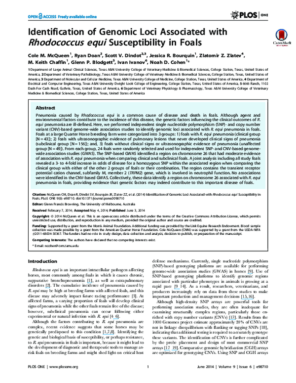 (PDF) Identification of genomic loci associated with crown rust ...