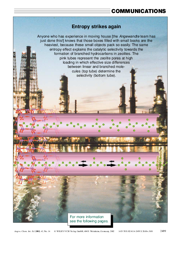 (PDF) Understanding Zeolite Catalysis: Inverse Shape Selectivity Revised