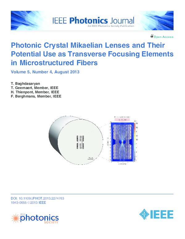 (PDF) Photonic Crystal Mikaelian Lenses and Their Potential Use as ...