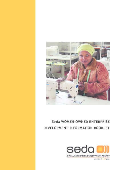 (PDF) Seda WOMEN-OWNED ENTERPRISE DEVELOPMENT INFORMATION BOOKLET