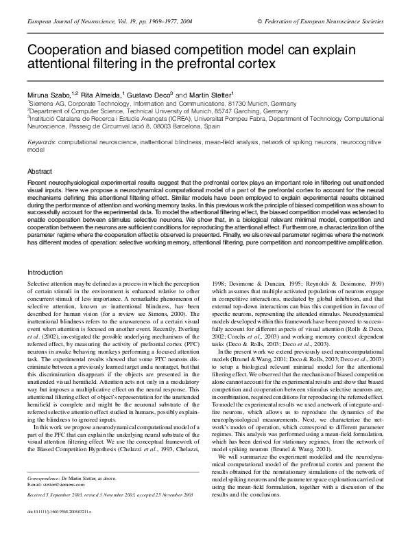 (PDF) Cooperation and biased competition model can explain attentional filtering in the ...