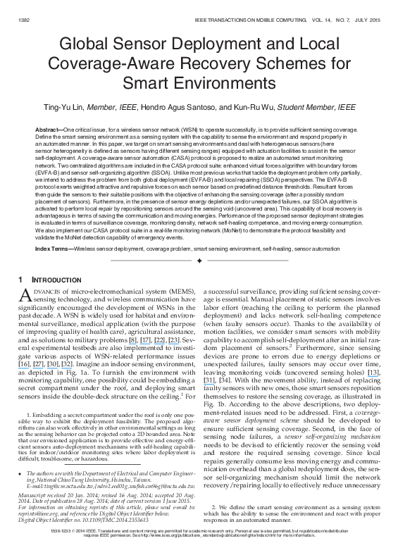 Pdf Global Sensor Deployment And Local Coverage Aware Recovery