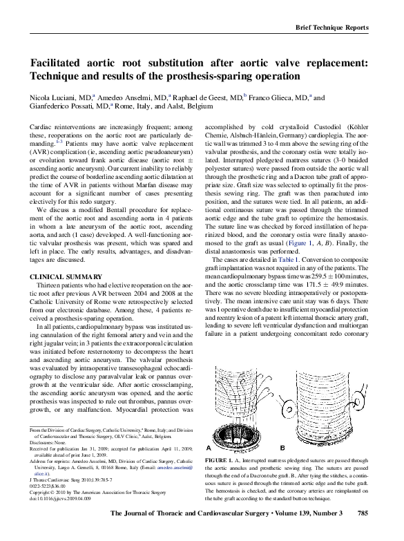 (PDF) Transcatheter Closure of Aortic Anastomosis Leak Resulting in ...