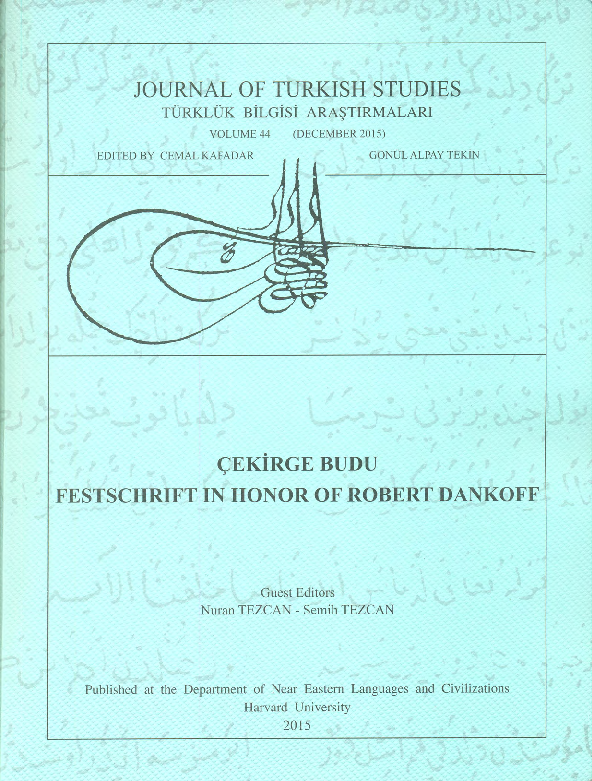 (PDF) KADİR ALİ BEK'İN CÂMİ' AT-TAVÂRİHİ VE BU ESERİN LONDRA (i) NÜSHASI.