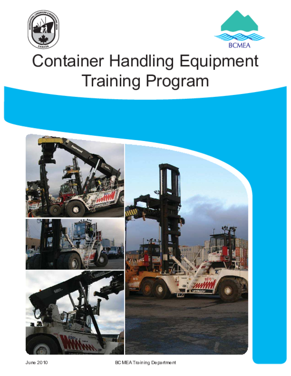 (PDF) NAME OF TRAINING PROGRAM Container Handling Equipment Training ...