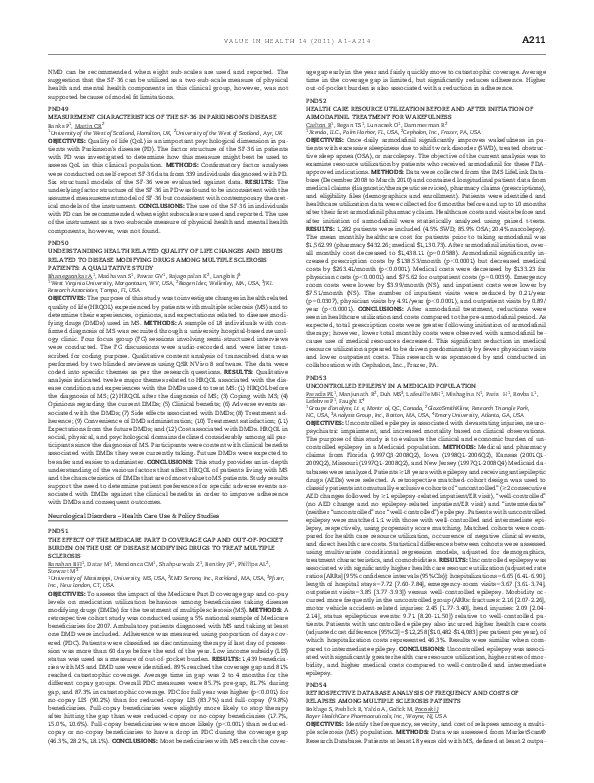 (PDF) PND50 Understanding Health Related Quality of Life Changes and ...