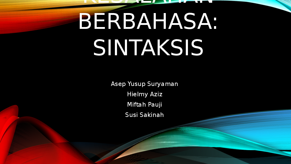(PPT) Analisis kesalahan berbahasa