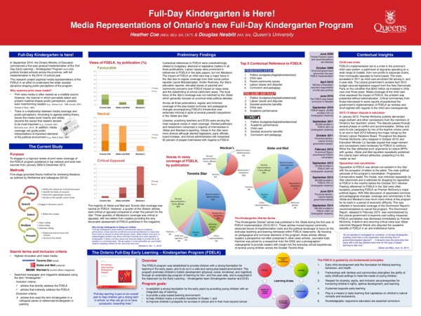 (PDF) Full-day kindergarten is here! Media representations of Ontario's ...
