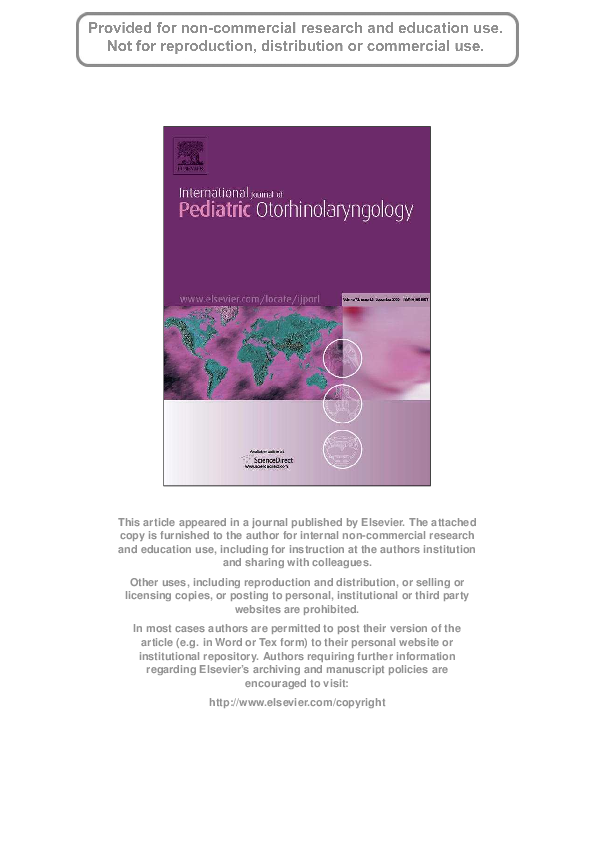 (PDF) Validation of the LittlEARS((R)) Auditory Questionnaire in ...
