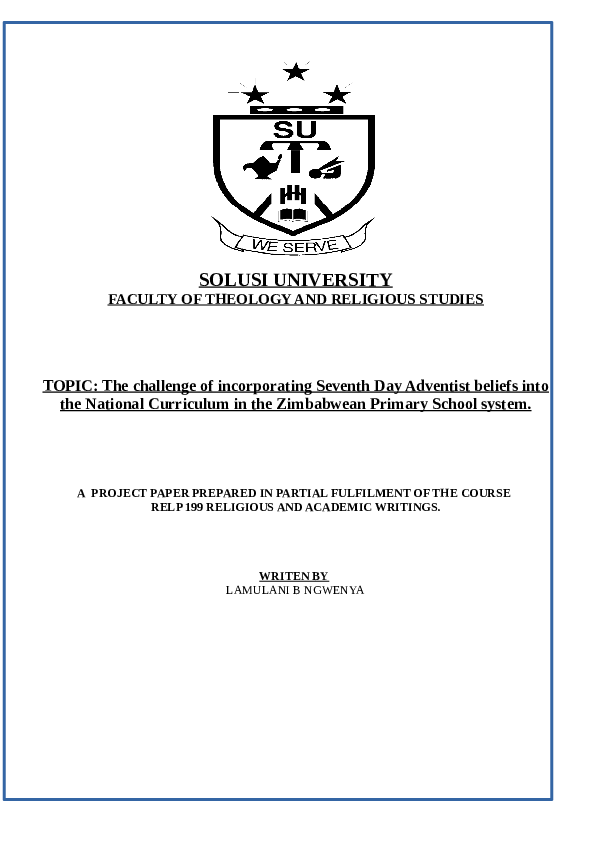 Solusi University Logo