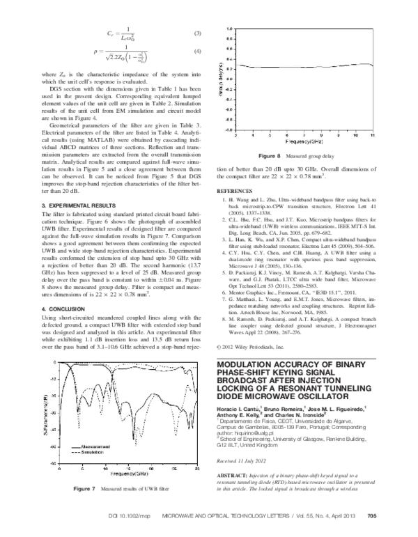 (PDF) Modulation Accuracy of Binary Phase-Shift Keying Signal Broadcast after Injection Locking ...