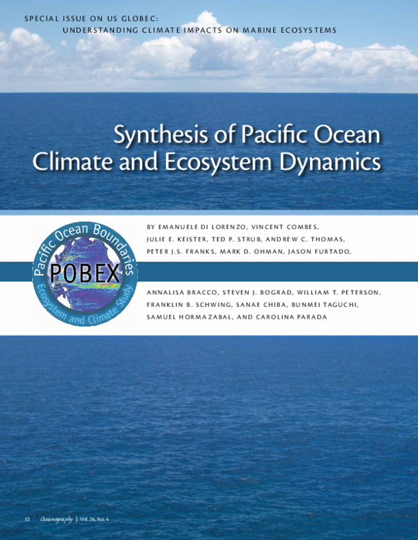 (PDF) Mechanisms of Pacific Ocean Climate & Ecosystem Variability