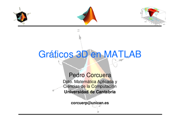 (PDF) Gráficos 3D en MATLAB