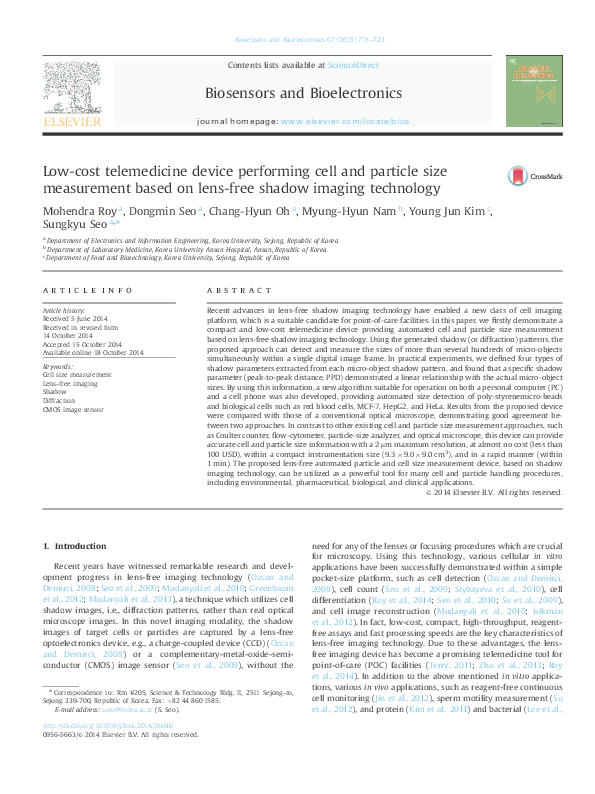 (PDF) Low-cost telemedicine device performing cell and particle size ...
