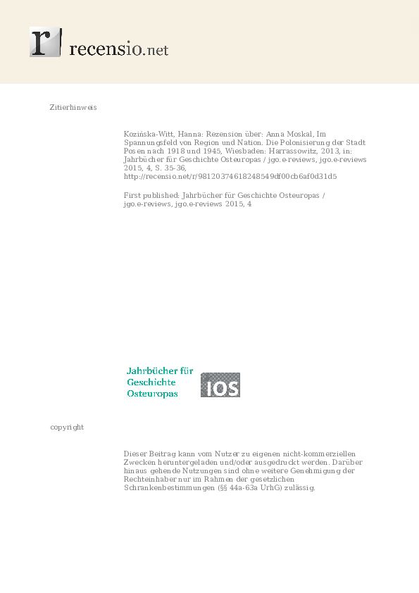 (PDF) Rezension Anna Moskal