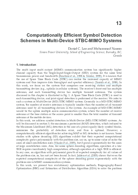 Pdf Computationally Efficient Symbol Detection Schemes In Multi 7935