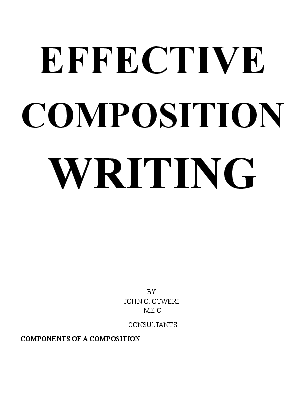 (DOC) EFFECTIVE COMPOSITION WRITING