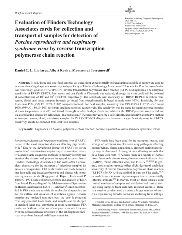 (PDF) Evaluation of Flinders Technology Associates cards for collection ...