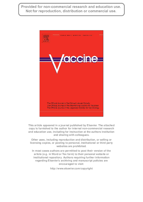 (PDF) Biosafety aspects of modified vaccinia virus Ankara (MVA)-based ...