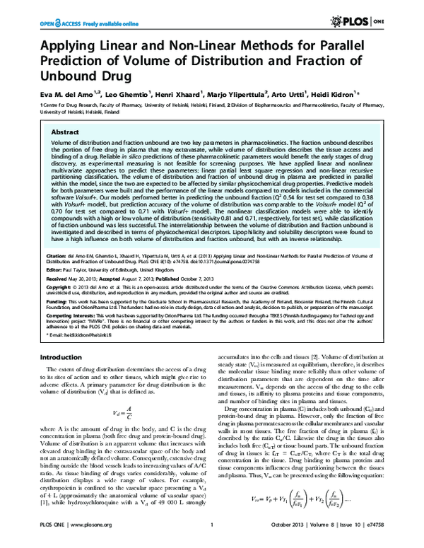 (PDF) Applying Linear and Non-Linear Methods for Parallel Prediction of ...