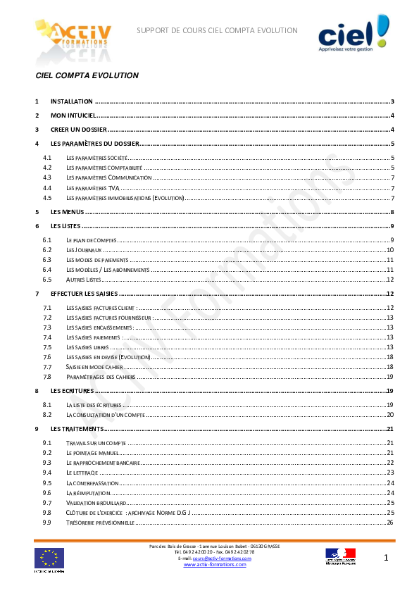 export ecritures ciel compta