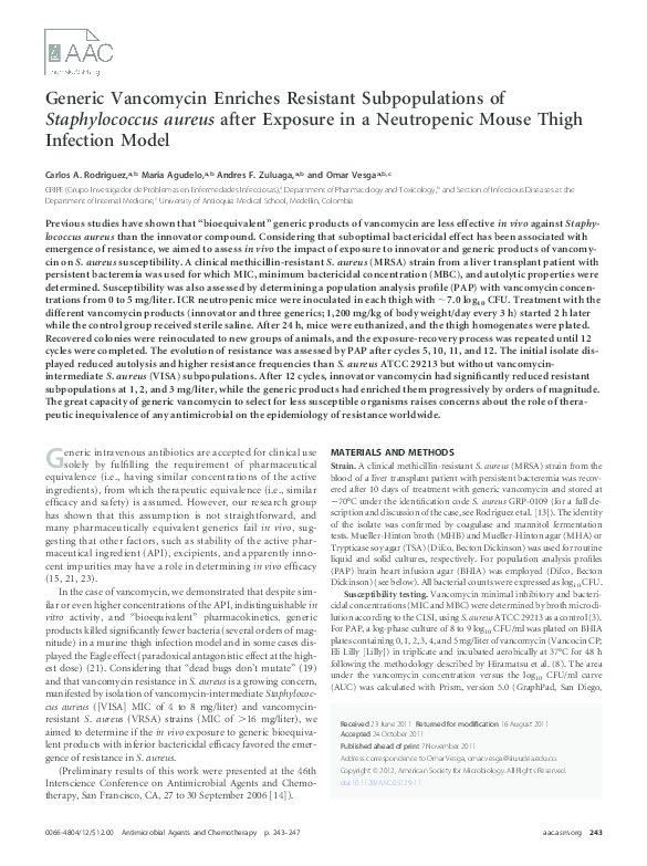 (PDF) Topical versus systemic vancomycin for deep sternal wound infection caused by methicillin ...