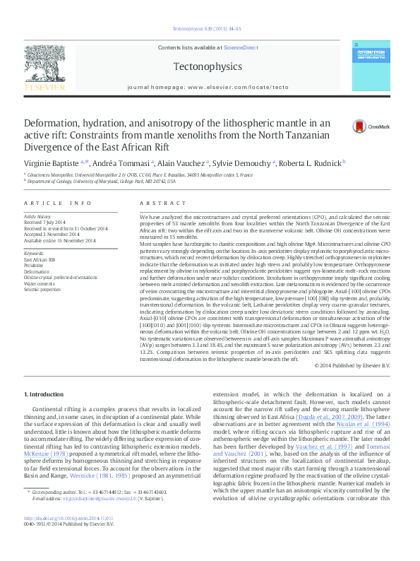 (PDF) Lithospheric low-velocity zones associated with a magmatic segment of the Tanzanian Rift ...