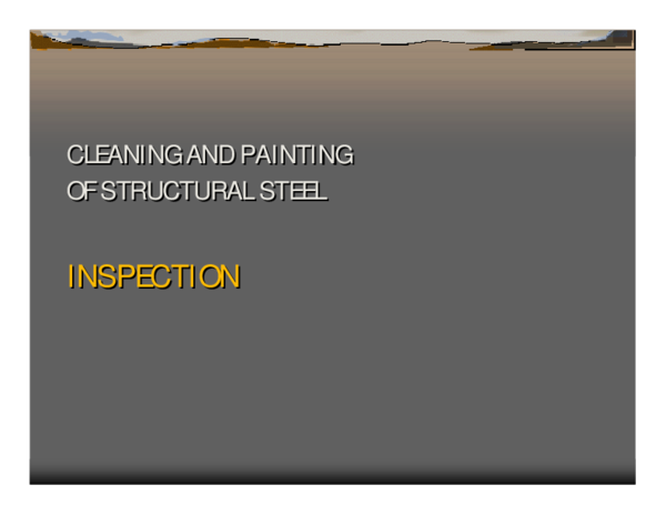 (PDF) CLEANING AND PAINTING OF STRUCTURAL STEEL INSPECTION CLEANING AND ...