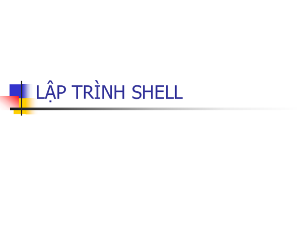 (PDF) LẬP TRÌNH SHELL