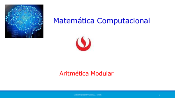 (PDF) Matemática Computacional