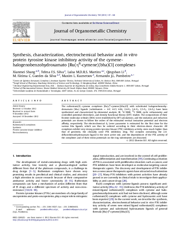 (PDF) Synthesis, characterization, electrochemical and spectroscopic ...