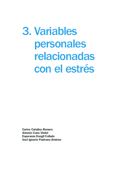 (PDF) Variables personales relacionadas con el estrés