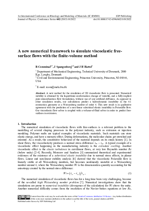 A New Numerical Framework To Simulate Viscoelastic Free Surface Flows