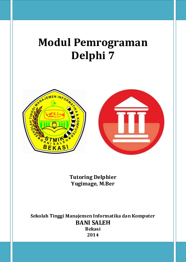 (PDF) Modul Pemrograman Delphi 7