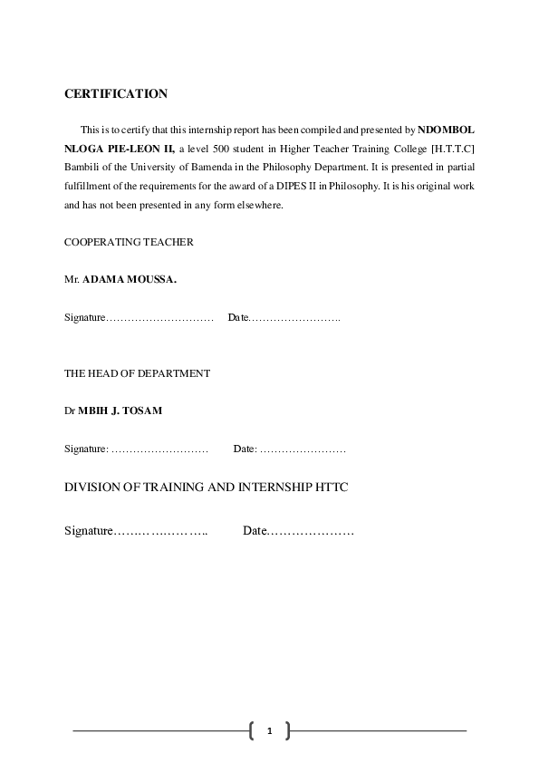 (PDF) TEACHING PRACTCE REPORT