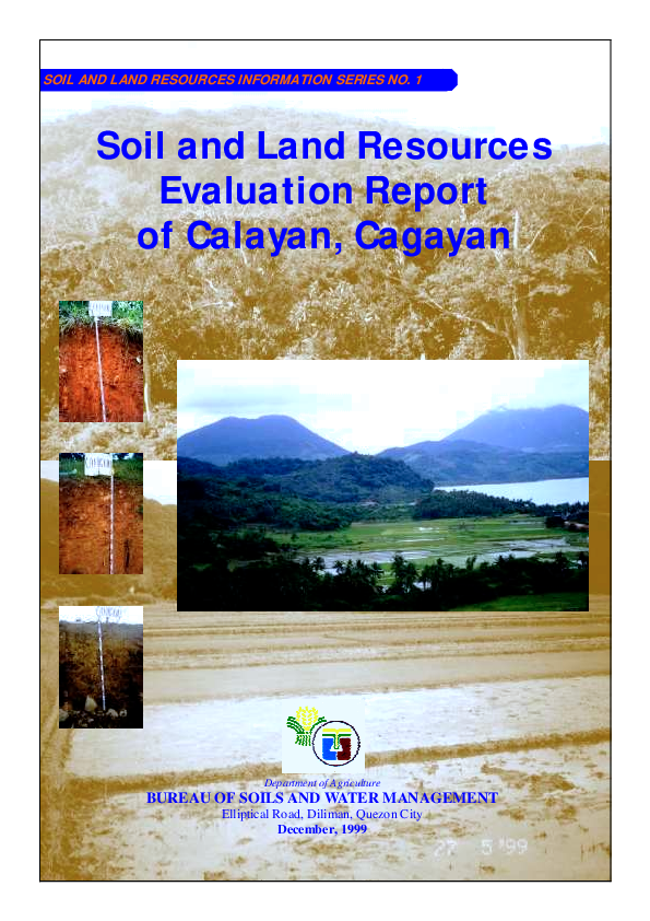 (PDF) Soil and Land Resources Evaluation Report of Calayan, Cagayan