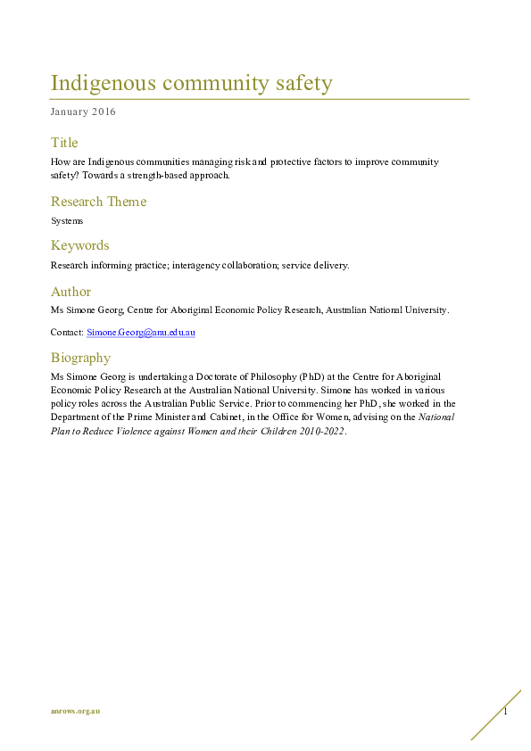 (PDF) PhD Abstract: How are Indigenous communities managing risk and ...